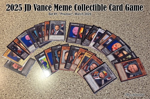 2025 JD Vance Meme Collectible Card Game, Set #1, No Sleeves | eBay