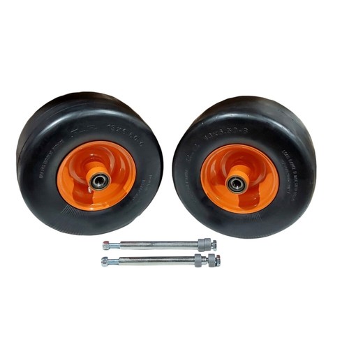 (2) NEW FLAT FREE WHEELS FOR SCAG 483050 482504 9278 13 X 6.50-6 13X6 ...