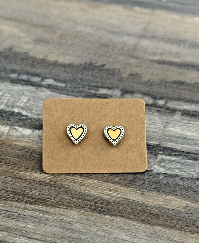 Brighton Rendezvous Heart Mini Post Earrings | eBay