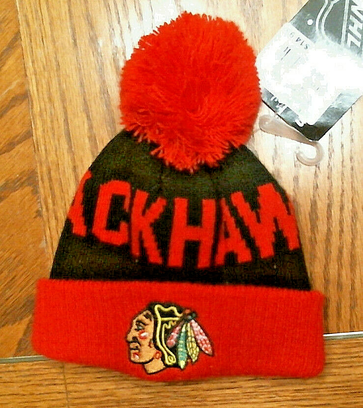 NHL Chicago Blackhawks Boys Stocking Cap, Beanie, One Size Fits All ...