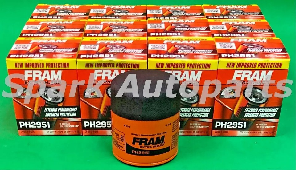 Case of 12 Engine Oil Filter-Extra Guard FRAM PH2951 For FORD Escape ...
