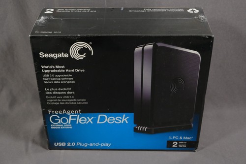 Seagate FreeAgent GoFlex Desk 2TB USB 2.0 External Hard Drive PC & Mac ...