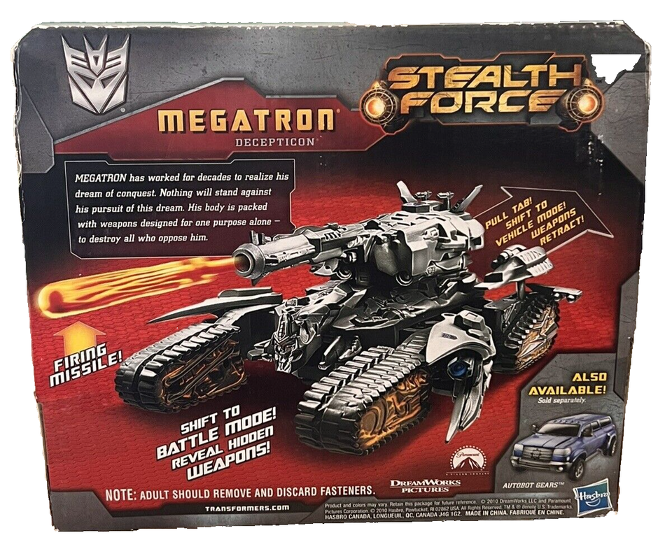 Hasbro Speed Stars Transformers Stealth Force Decepticon Megatron, 7" x 5" x 3" | eBay