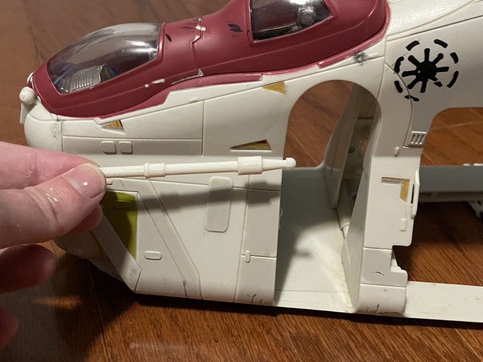 STAR WARS Kenner Hasbro Republic Gunship LAAT Front Chin Guns Nose ...