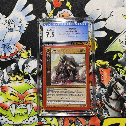Metazoo Matlox Near Mint 7.5 CGC Reverse Holo Cryptid Nation 1st ...