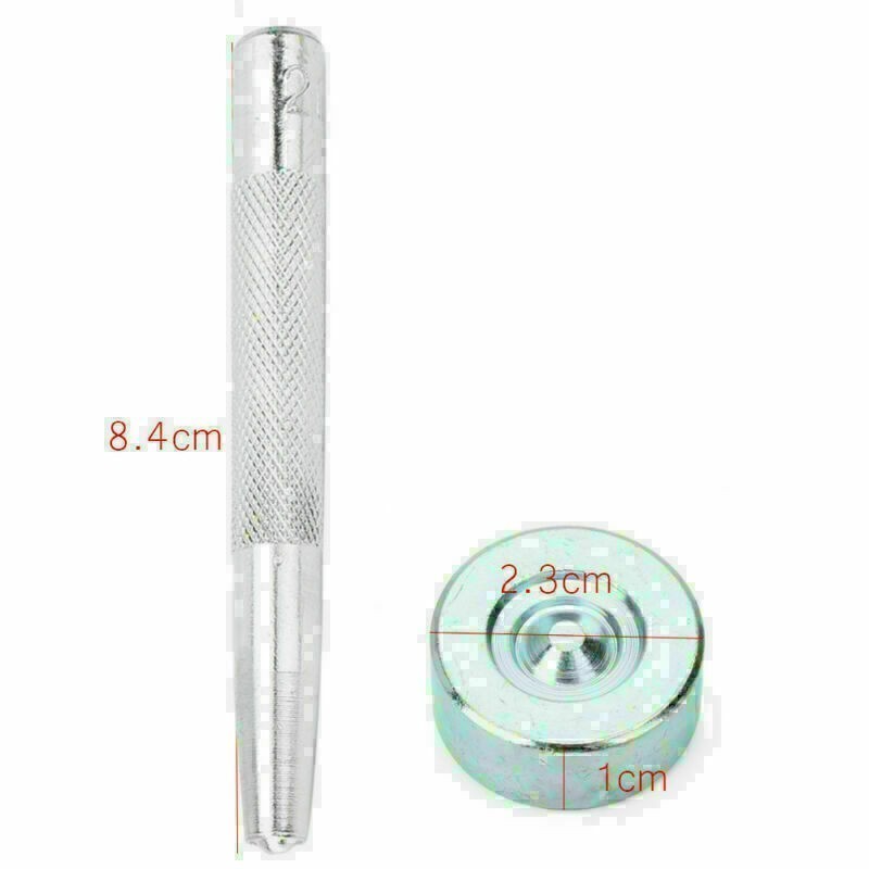 DIY Die Punch Hole Snap Fastener Press Rivet Button Handmade Faux ...