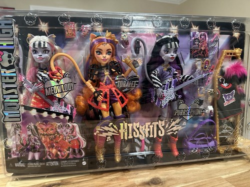 Monster High Hissfits Band 3 Pack, Toralei, Meowlody, Purrsephone | eBay