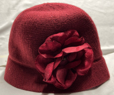 August Hat Company- Red hat with Flower- one Size | eBay