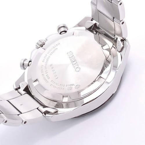 SEIKO SPIRIT SBTR027 Gray Dial Chronograph Stainless Steel Quartz Men's ...