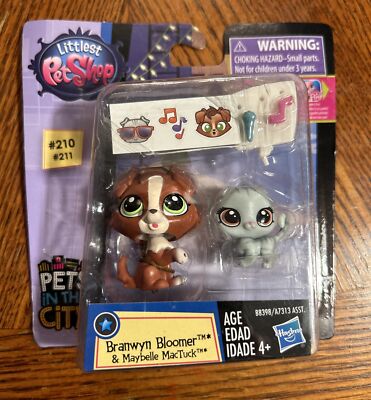 New In Box Littlest Pet Shop LPS NIB #210 #211 Branwyn Bloomer Pets In ...