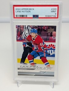 Lane Hutson 2024 Upper Deck #229 Young Guns Base Price Guide - Sports ...
