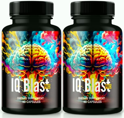 (2 Pack) IQ Blast Pro Cognitive Pills to Restore Memory Power & Improve ...