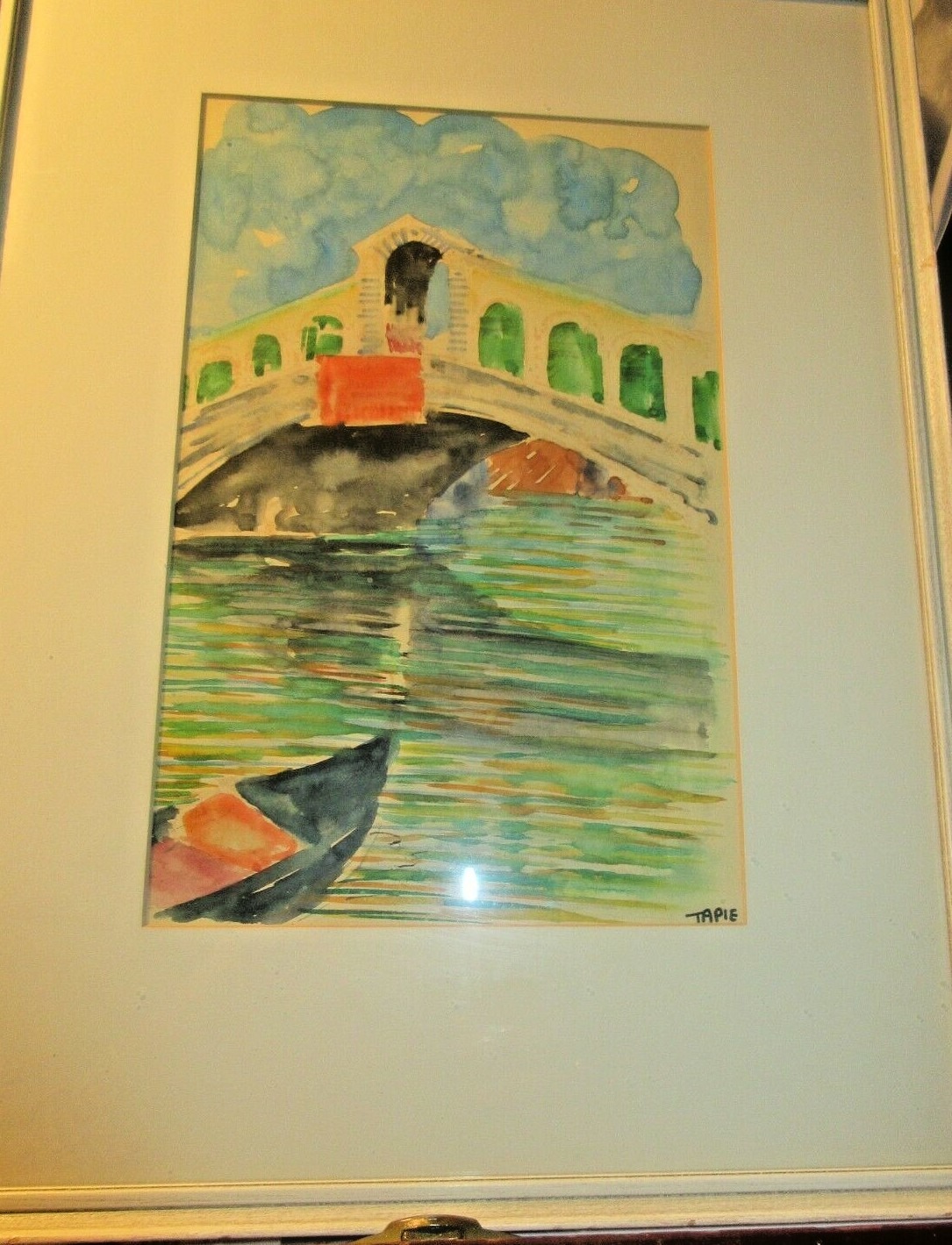 FRENCH ARTIST MICHEL TAPIE' 1909- 1987 WATER COLOR CITYSCAPE | eBay