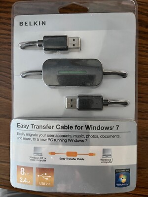 Belkin 8830-01645 Easy Transfer 8 Foot USB Cable for Windows 7 *New ...