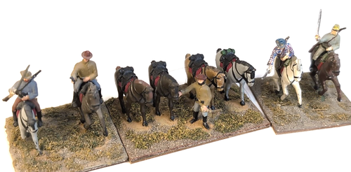 MUSKET MINIATURES- CIVIL WAR-CONFEDERATE CAVALRY - 22mm Painted Metal ...