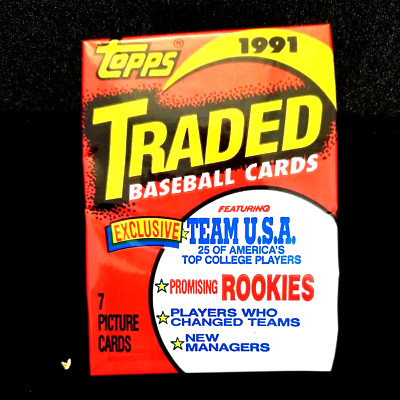 1991 Topps Traded baseball single 7 card pack lots - Checklist below | eBay