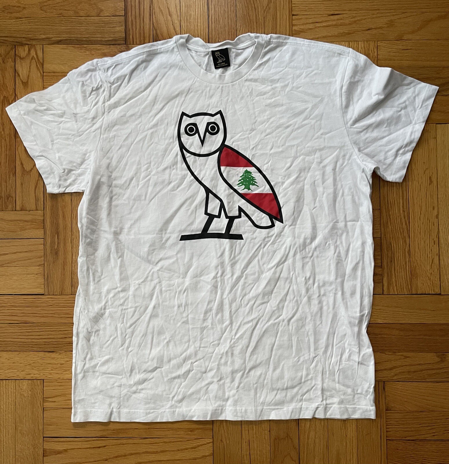 Drake Ovo T Shirt Tree Canadian Flag Logo White Short… - Gem