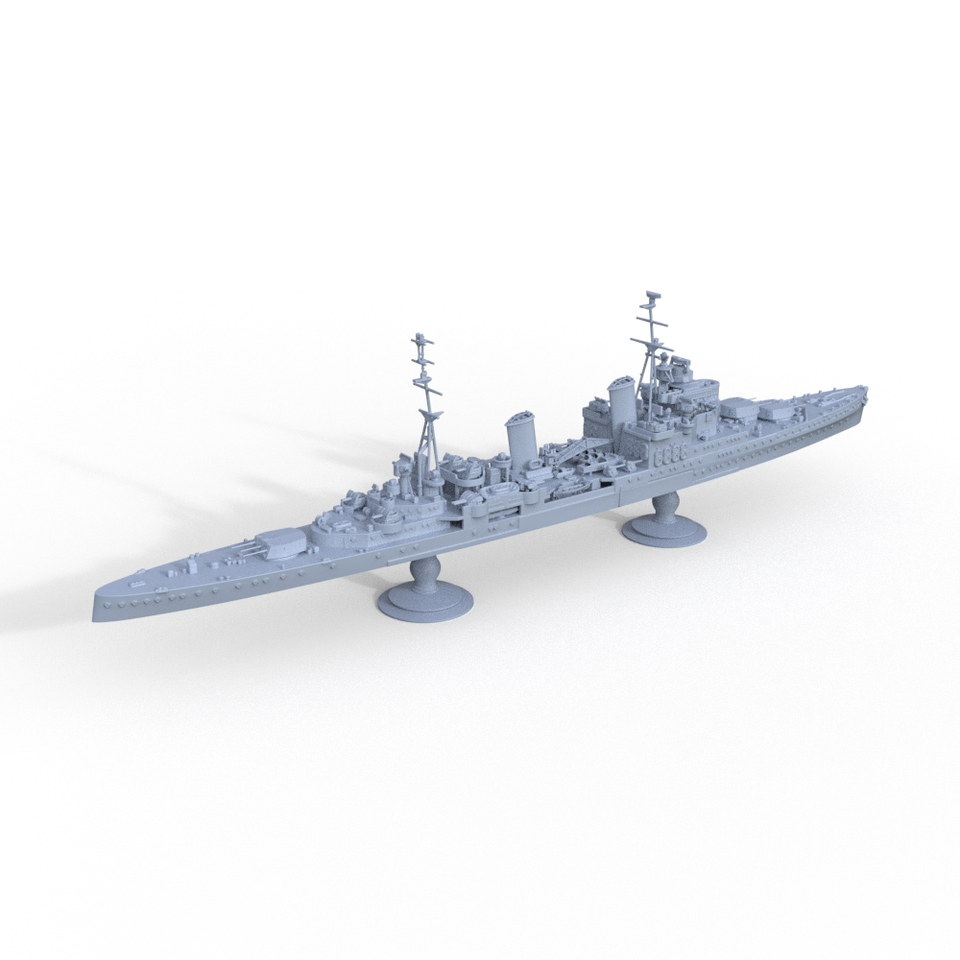 SSMODEL 1/1200 Military Model Kit HMS Liverpool Gloucester Class Light ...