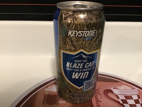 Keystone Light hunt the blaze can beer can | eBay