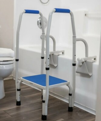 Step2Tub Bathtub Safety Step for Elderly, Adjustable Step Height ~NEW ...