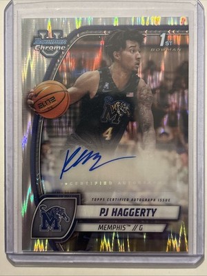 2024-25 Bowman U Chrome Prospect Autograph PJ Haggerty Stealth ...