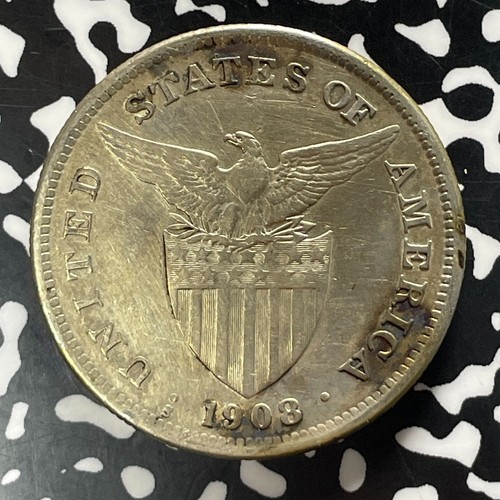 1908-S U.S. Philippines 1 Peso Lot#T5284 Large Silver Coin! Cleaned | eBay
