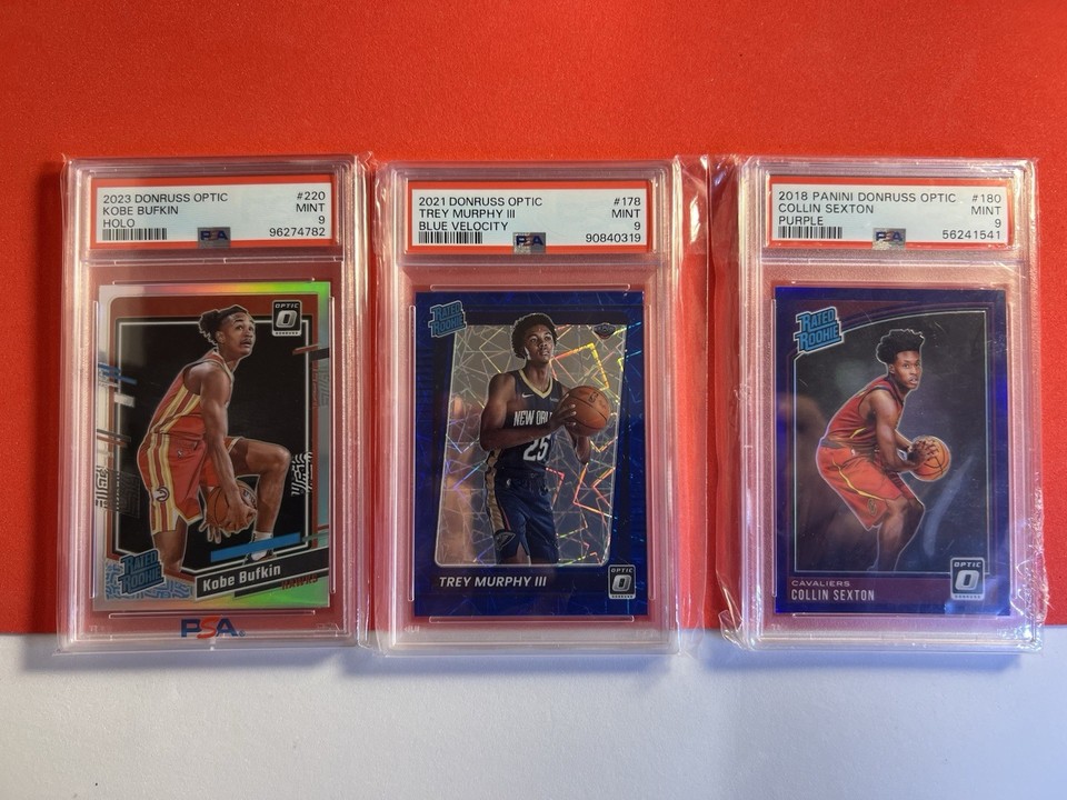 Huge Basketball Card Lot NBA, Auto, RC, 3 PSA Slabs, Numbered, Prizm ...