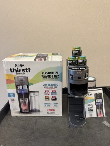 Ninja THIRSTi Personalized Flavor & Fizz Drink System WC1000 No CO2 ...
