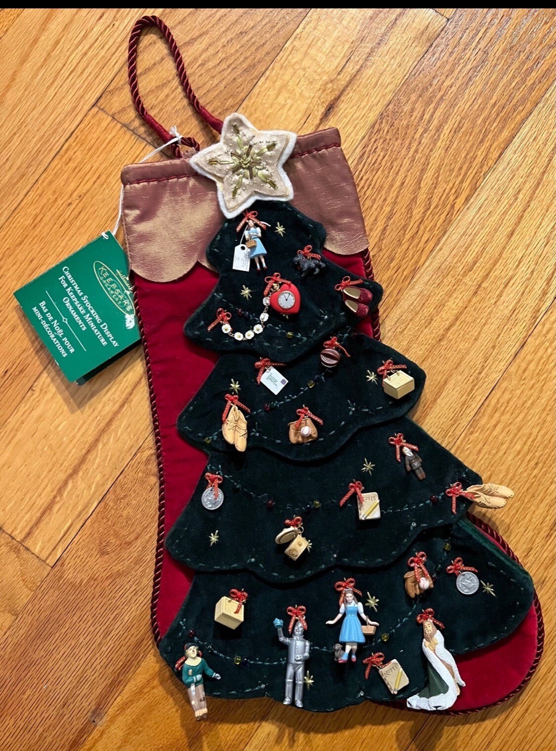 NEW 2005 Hallmark Christmas Stocking Display Keepsake Miniature ...