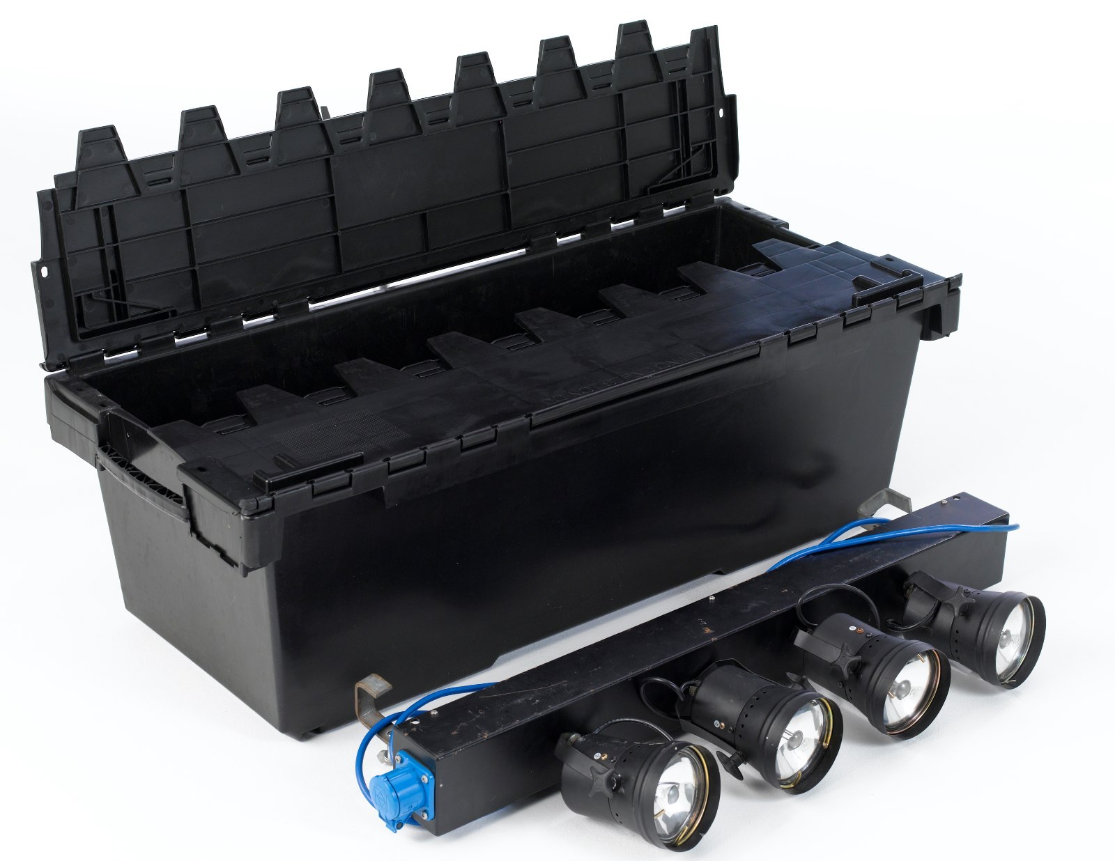 2 x NEW EXTRA LONG 1 Metre Plastic Crates Storage Box Containers 125L ...