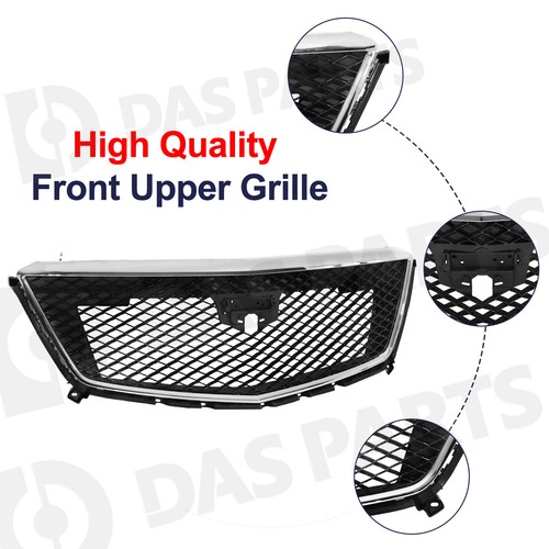 Front Bumper Grille Grill Mesh w/Chrome Molding Trim For Cadillac XT5 ...