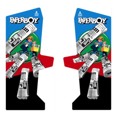 Paperboy Arcade Side Art 2 Piece Set Laminated High Quality | eBay