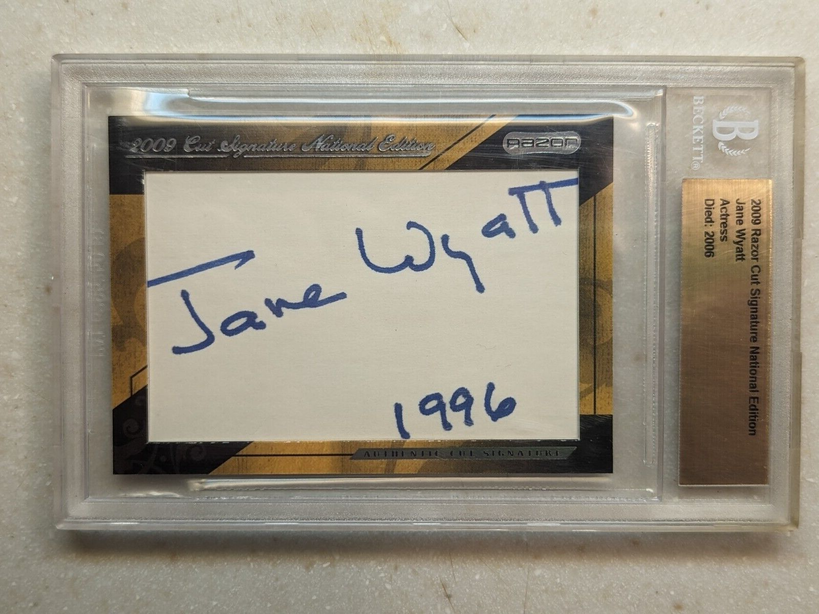 009 RAZOR Cut Signature JANE WYATT FATHER KNOWS BEST STAR TREK IV ...