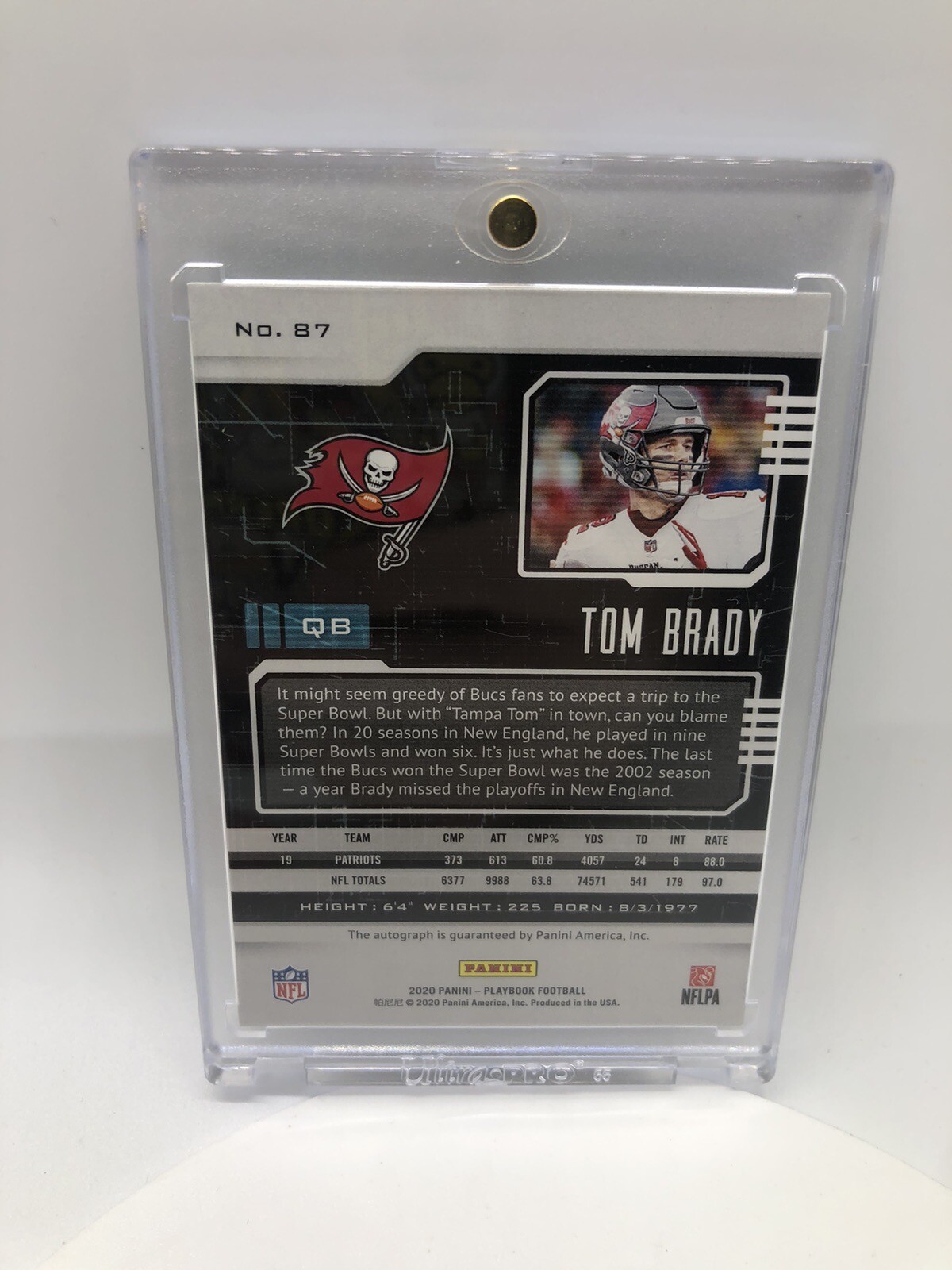 2020 NFL Playbook Tom Brady Ruby Red 1 of 1 Autograph!! Extremely Rare ...