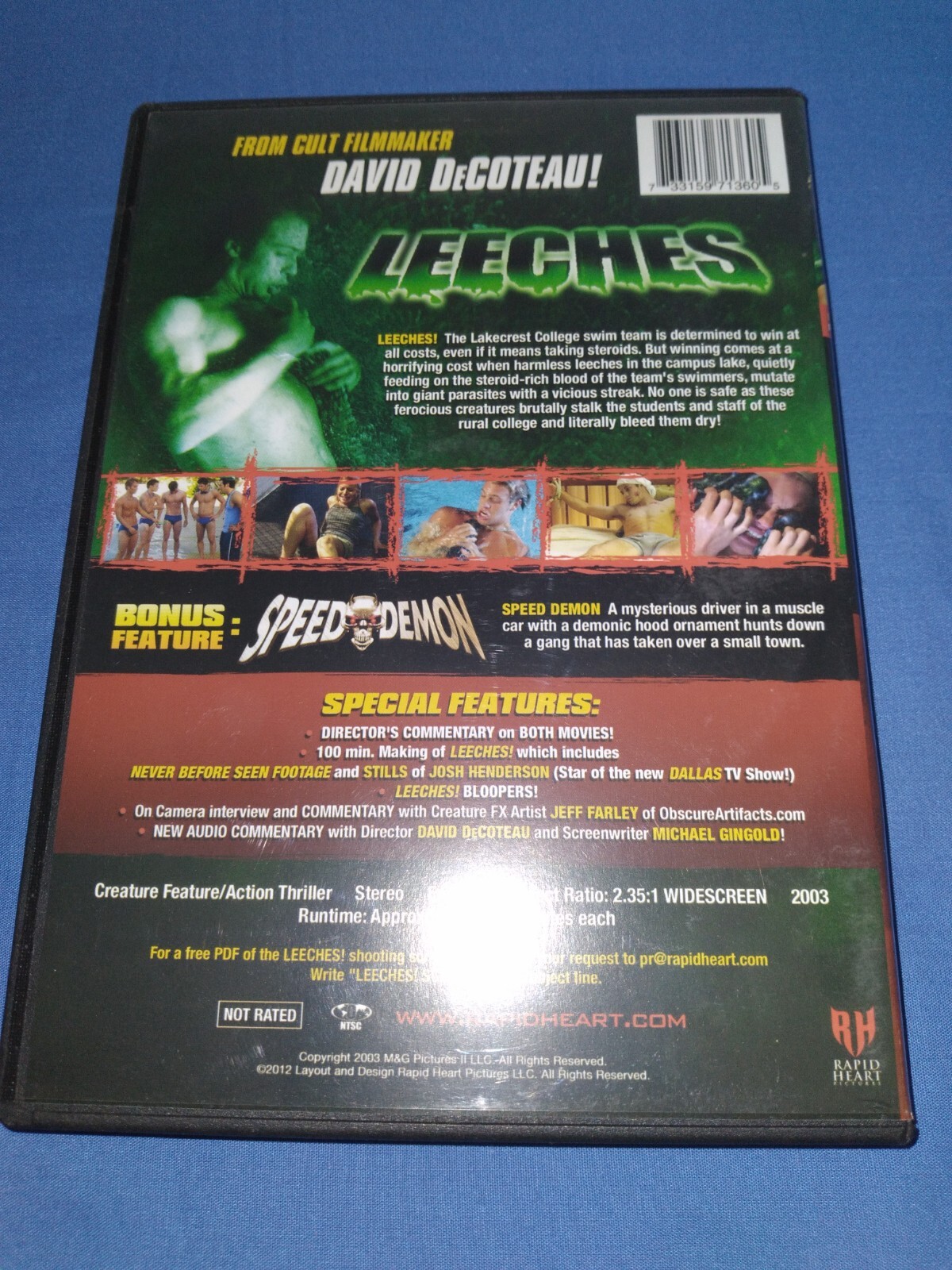 Leeches! / Speed Demon (Double Feature) (DVD) 733159713605| eBay