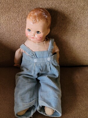 Antique Eff And Bee Cloth Body Doll With Outfit 14" | eBay