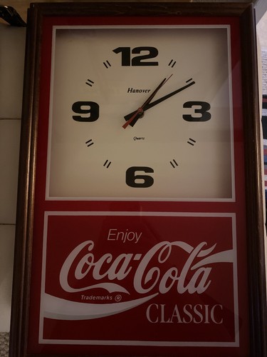 hanover coca cola Anolog clock | eBay