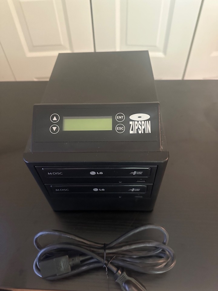 ZIPSPIN DVD CD Duplicator Model DVD-121-PRO-WM-DC High Speed💿Standalone ...