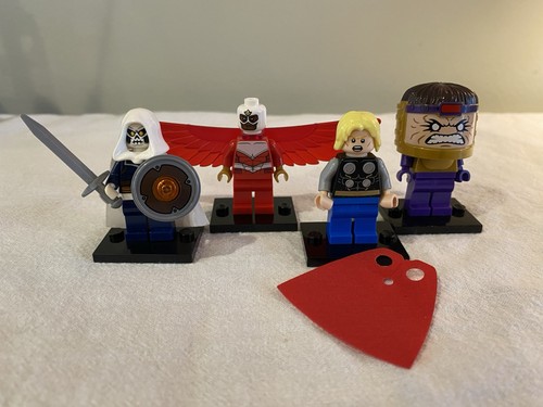 Lego MARVEL Minifigure Lot Set 76018 MODOK FALCON TASKMASTER THOR ...