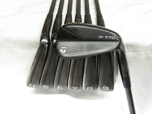 Used TaylorMade P770 Black Iron Set 4-PW KBS Tour Stiff Flex Steel Shafts | eBay
