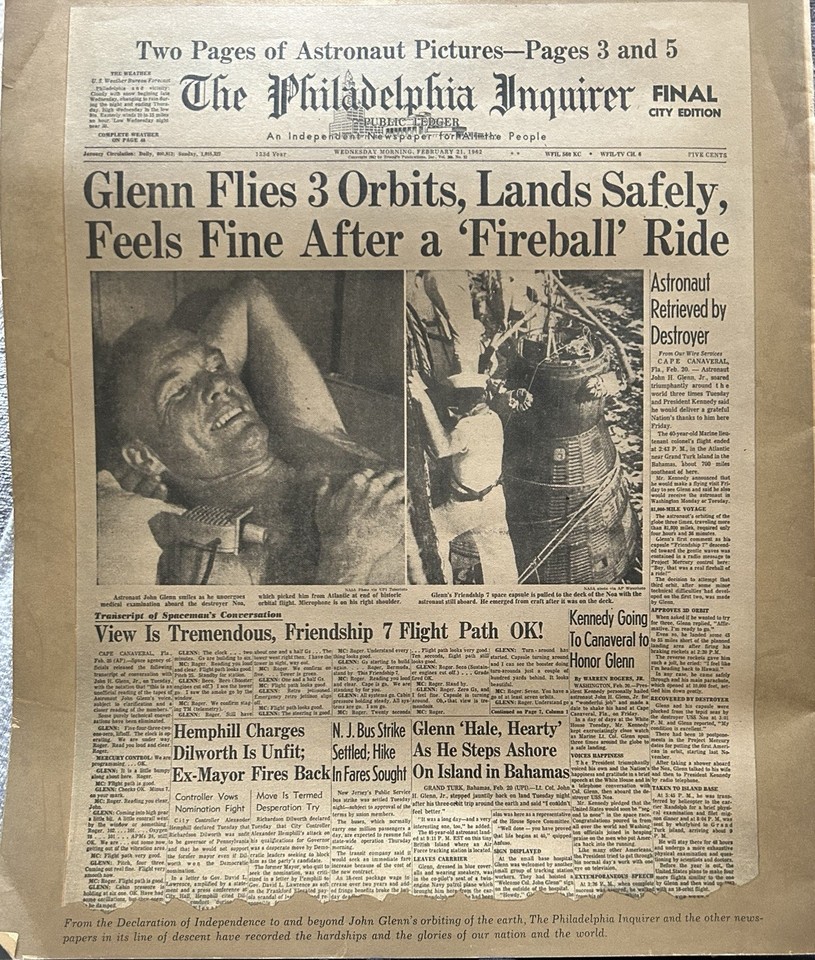 Philadelphia Inquirer Oldest Daily Newspaper US PA Packet General 1962 ...