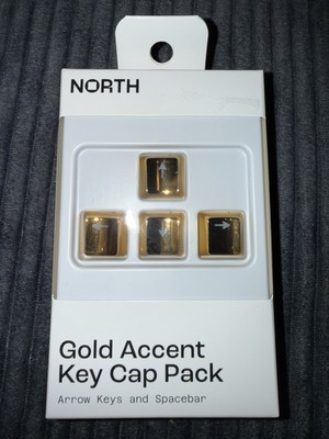 North Gold Metallic Accent Key Cap Pack Arrow Keys and Spacebar | eBay
