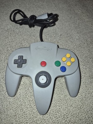Nintendo 64 Grey Controller OEM N64 Original Tested Working Loose Stick ...