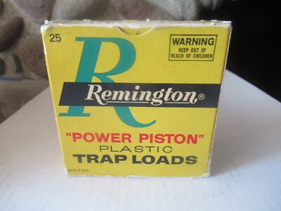 Remington Power Piston Plastic Trap Loads 12 Gauge Shot Gun Empty Shell ...