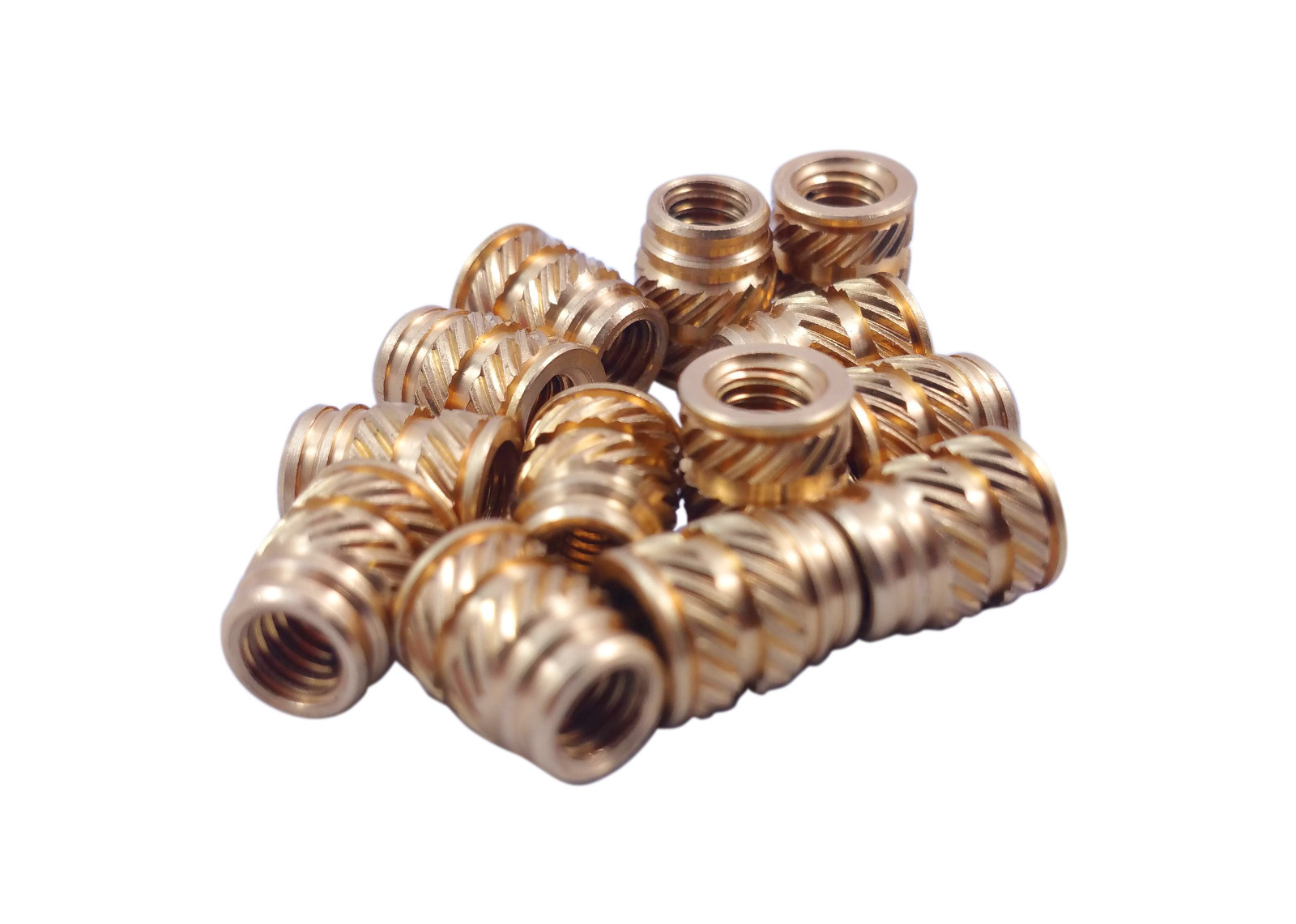 20x M3 3mm M3-0.5 Brass Threaded Metal Heat Set Screw Inserts 3D ...
