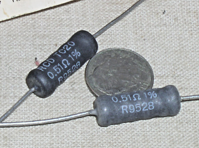 2 RCD 160 R51 0.51 OHM 5W 5 WATT POWER SHUNT RESISTOR CERAMIC WIRE ...
