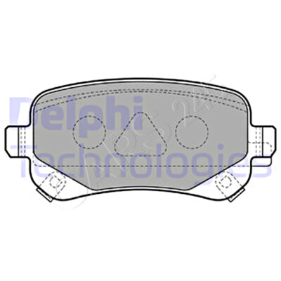 DELPHI Disc Brake Pad Set For DODGE FIAT CHRYSLER Journey Freemont ...