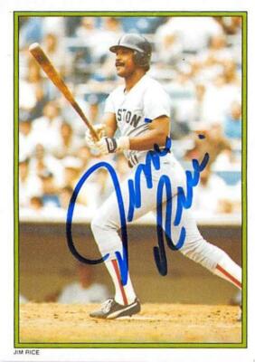 Jim Rice autographed Baseball Card (Boston Red Sox) 1986 Topps All Star ...