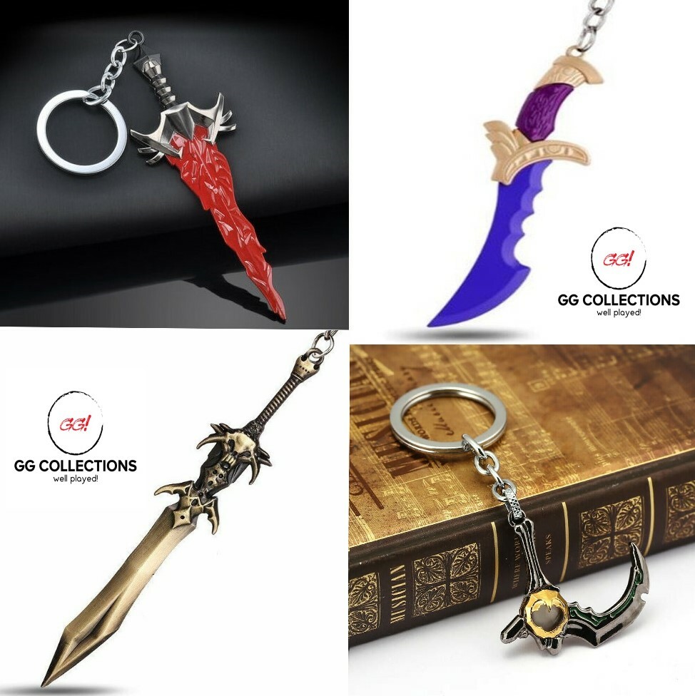 DOTA 2 Keyrings Keychains - Crystalys, Slark Skadi, Shadow Blade, Demon ...