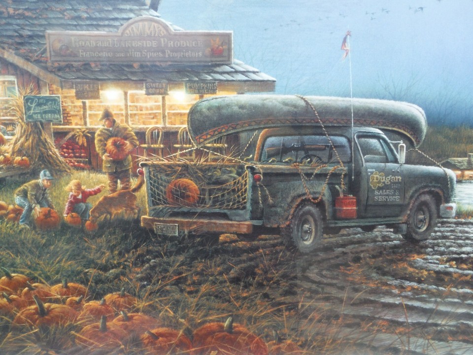 TERRY REDLIN "AUTUMN TRADITIONS" SIGNED,NUMBERED,FRAMED CE 1734/3600 ...